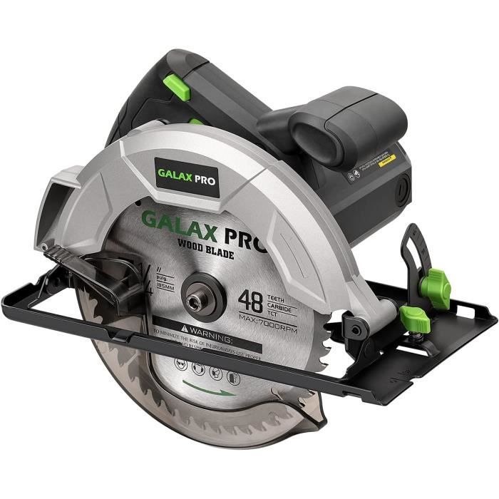 GALAX PRO Scie circulaire, scie circulaire manuelle 1200 W 5800 tr-min ...