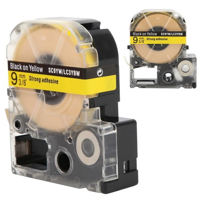 Tbest Ruban d'étiquette Label Maker Tape Wear Scratch Résistance élevée ...