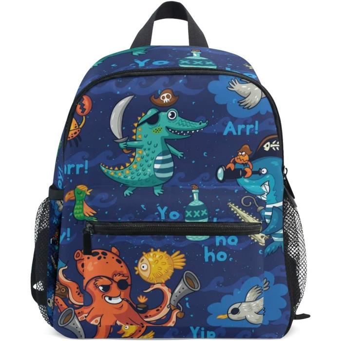 Sac À Dos Pour Enfants Pirate Octopus Whale Kindergarten Preschool Bag ...