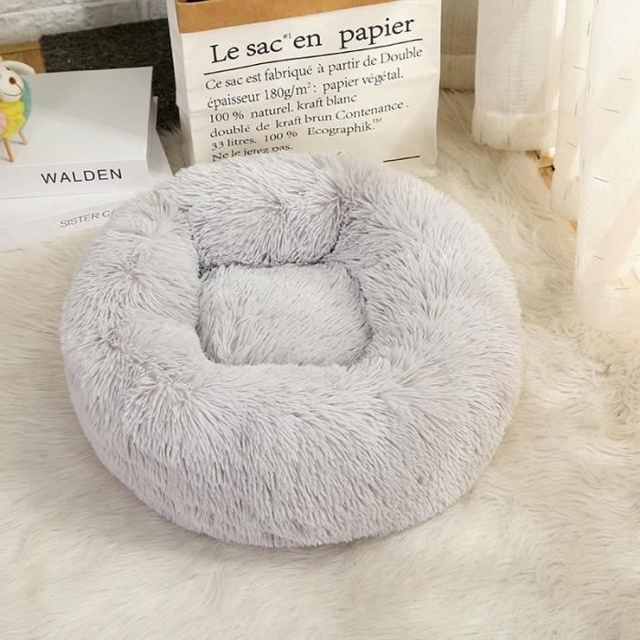 PET LIT,2-50cm Pet 2-5kg--Lit rond et Long en peluche pour animaux de ...