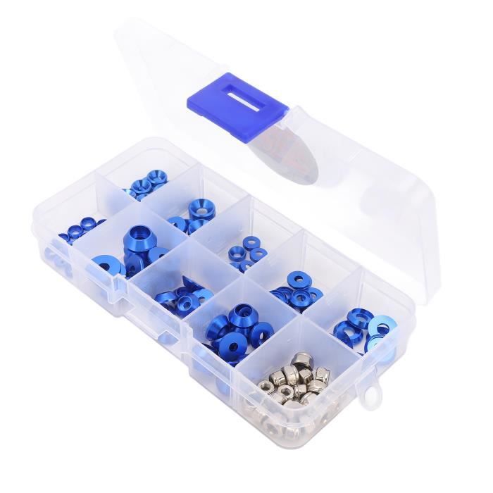 Zerodis Kit de rondelle à vis RC (Bleu) Kit De Rondelle De Boulon RC ...