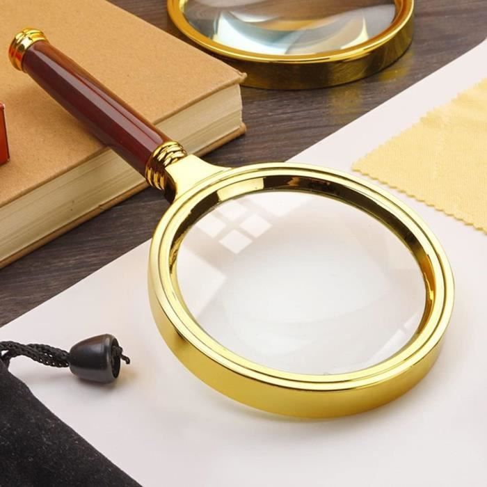 Loupe De Lecture (Or-Rouge),10X Loupe 80 Mm Et Miroir Incassable Pour ...