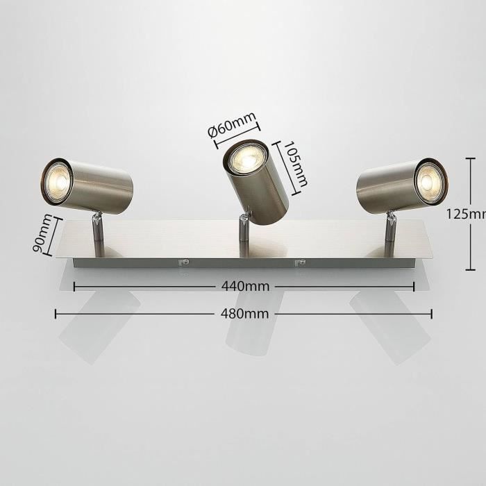 Spot Joffrey à intensité variable (Moderne) en Gris Métal e. a. pour ...