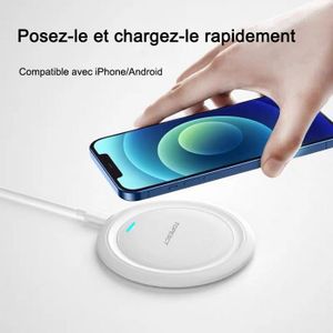 Chargeur sans fil Samsung blanc, charge rapide - Cdiscount