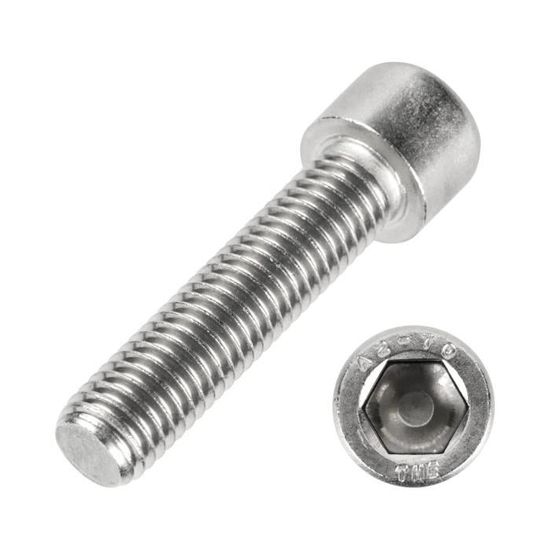 Vis Cylindrique M8X20 25 Pièces Din 912 (Filetage Partiel, Vis À Tête ...