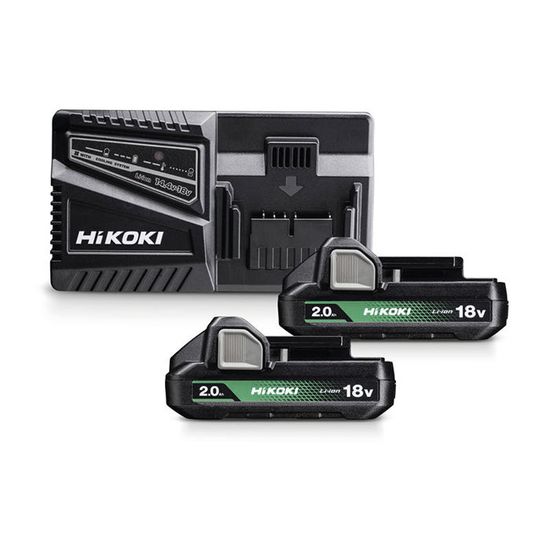 Kit 2 batteries 18V 2Ah BSL 1820M + chargeur 14,4V-18V HIKOKI UC18YFSLWFZ - Cdiscount Bricolage