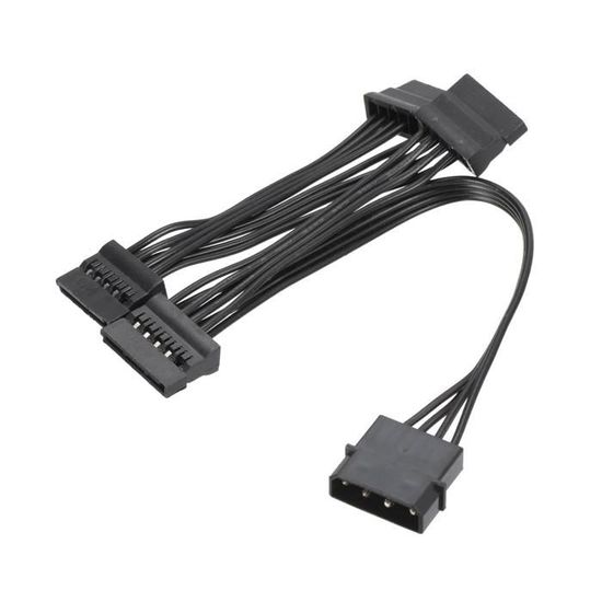 Câble Adaptateur Répartiteur D'Alimentation Mâle Ide 4 Broches Vers 4 X ...