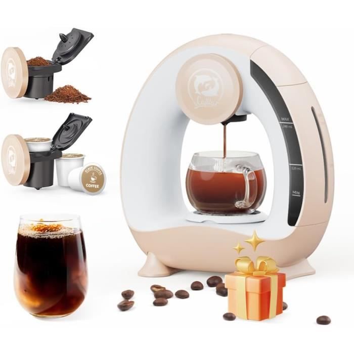 Cafetière à portion unique pour KCup et café moulu, Mini Q Americano 2 ...