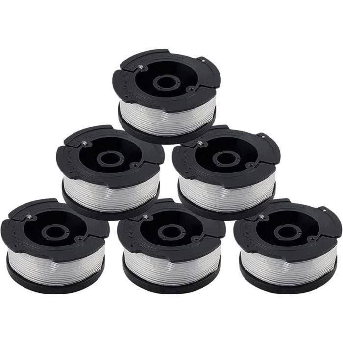 Bobines de fil A6481 A6485 pour coupe-bordures Black Decker - Lot de 6 - Accessoire pour toeuse ...