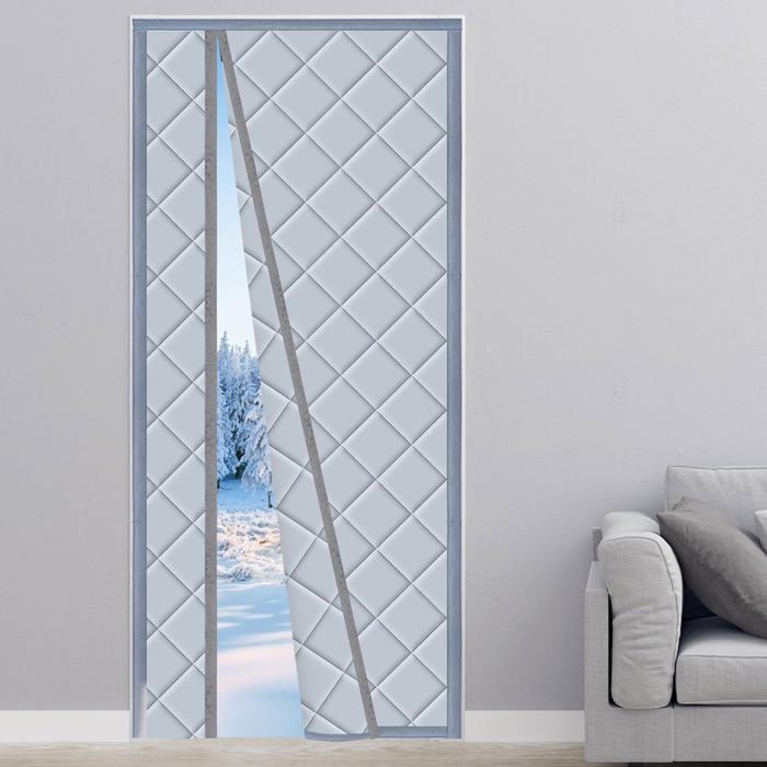 Rideau Porte Isolation Thermique Magnétique 100x220cm Anti Froid ...