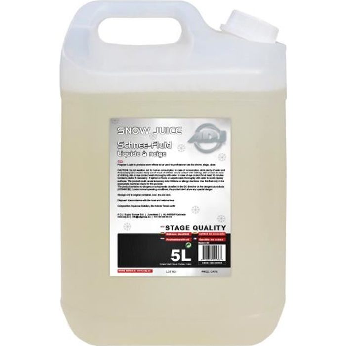 ADJ Snow juice - Liquide à neige 5L - Cdiscount TV Son Photo