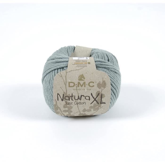 Natura XL Pelote de fil à tricoter et à crocheter | 100% coton - Idéal pour déco, accessoires et ...