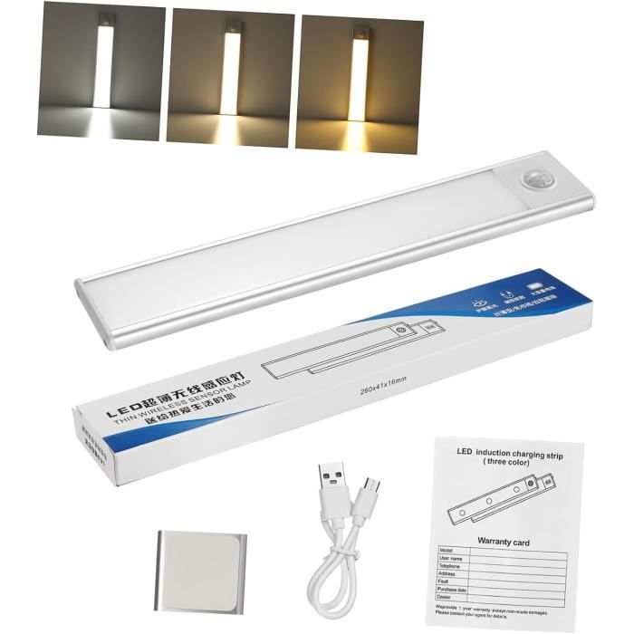 1 Ensemble Usb Armoire Lumière Led Luminaire Led Placard Barre ...