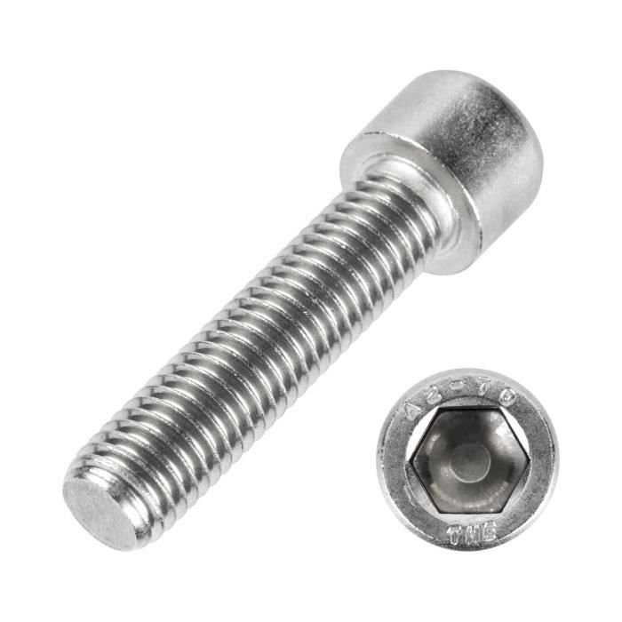 Vis Cylindrique M8X20 25 Pièces Din 912 (Filetage Partiel, Vis À Tête ...