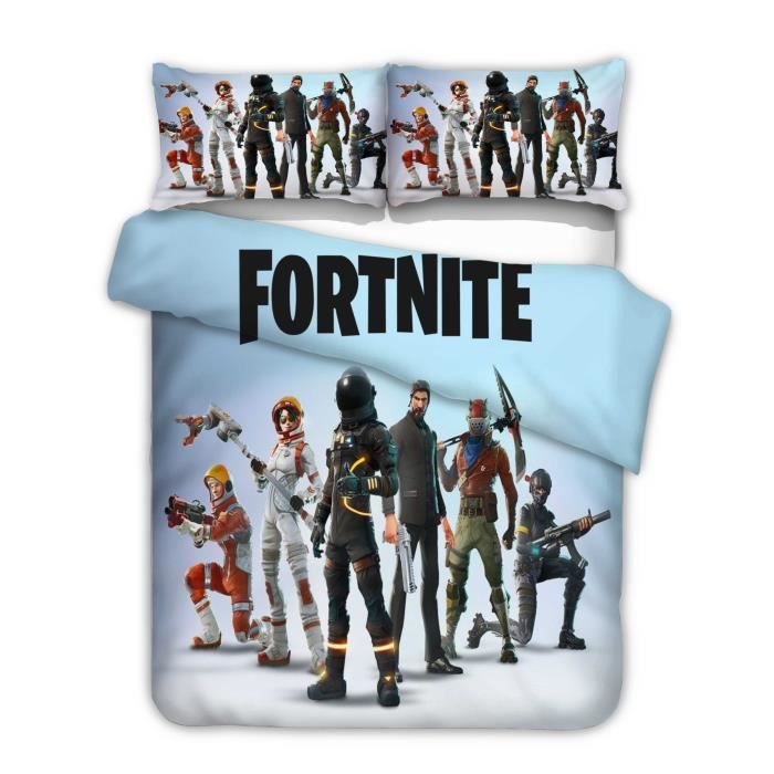 Fortnite Game Fortress Night Taille de l'UE Lit double Housse de ...
