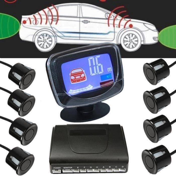 AA 8 Capteurs Parking Stationnement Radar de Recul LCD Moniteur à ...