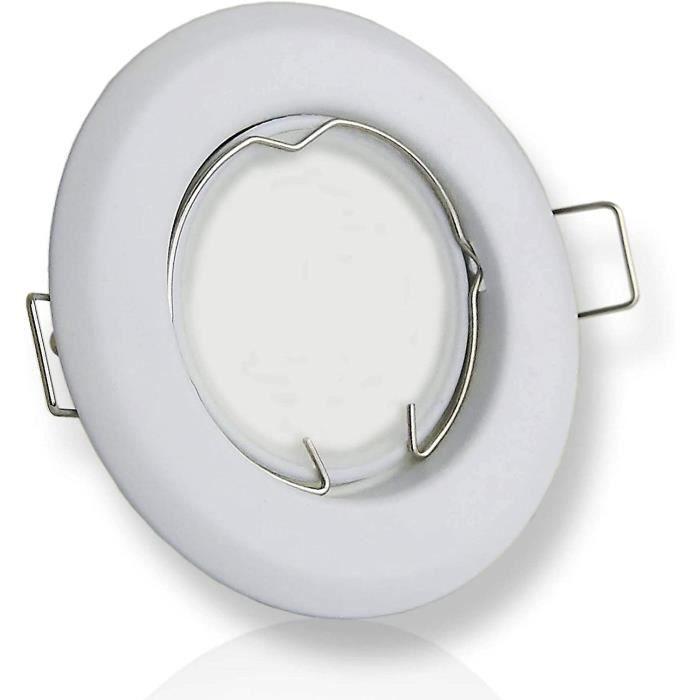 Spot Encastré Led Blanc Rond 5 Watts Blanc Froid 230v Gu10 Spot