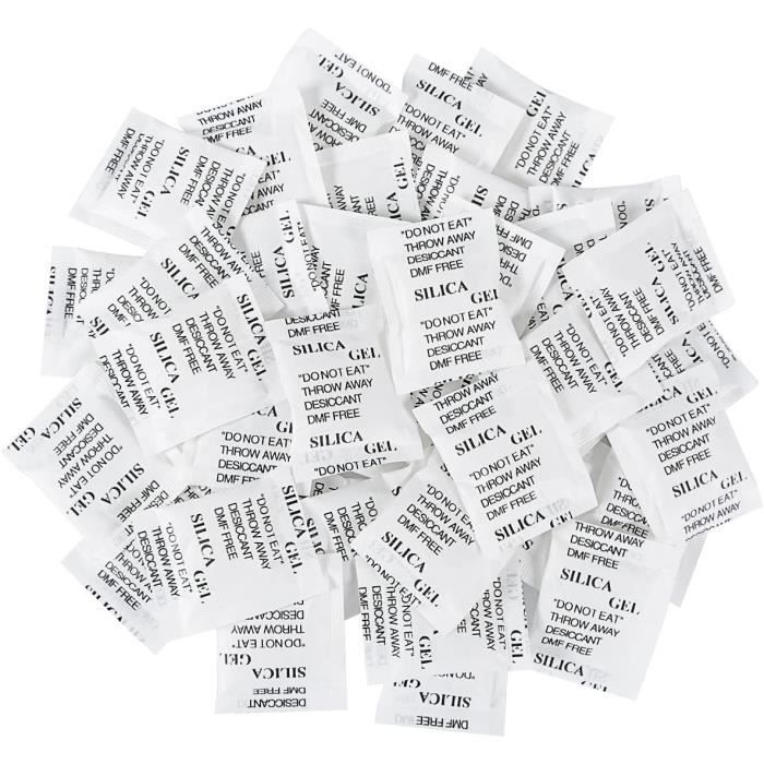200 Sachets Déshydratants De Sachets De Sachets De Gel De Silice ...
