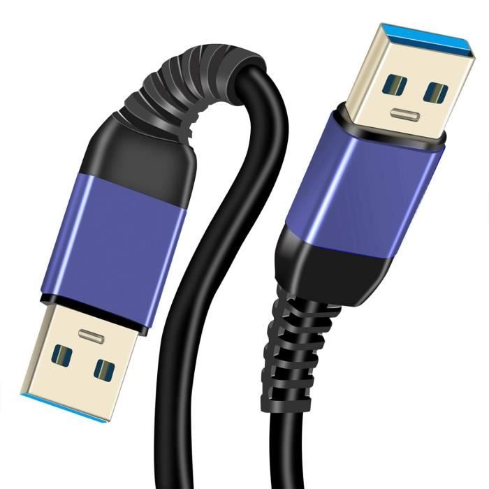 Câble Usb 3.0 Mâle Vers Type A Mâle En Alliage 5 Gbps Pour Boîtier ...