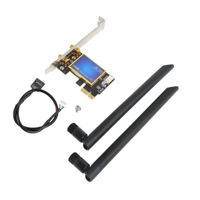 Carte Wifi Pcie Carte Réseau Pcie, Carte Réseau Pci Express Double ...