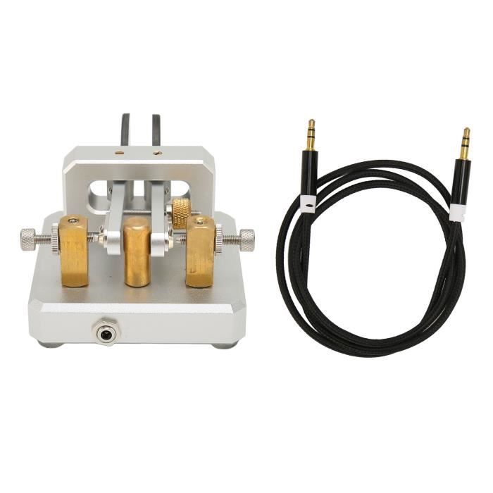 LAN Clé de code morse Morse Code Key Double Paddle Automatic Shortwave ...