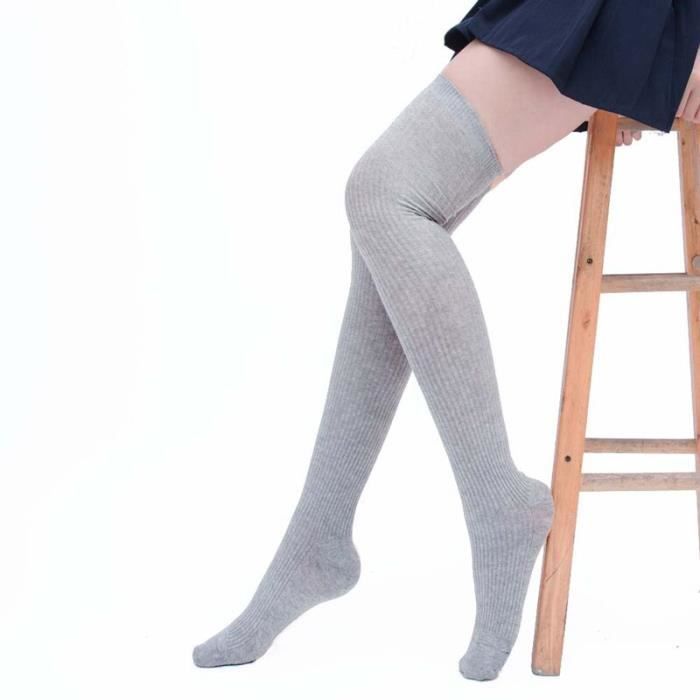 Bas longs en dentelle imprimé cœur pour femme - Type Gray Style D ...