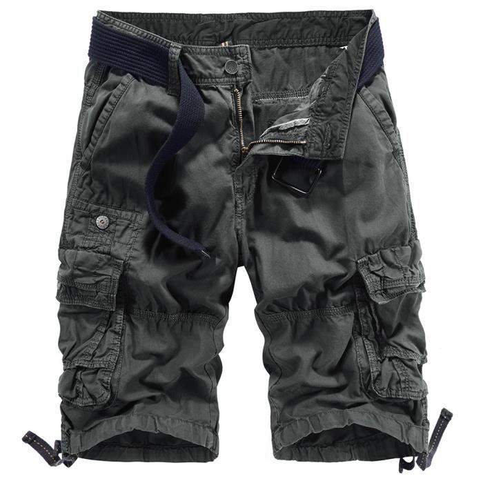 Short,Short Cargo Camouflage 2021 coton pour homme, vêtement ample et ...