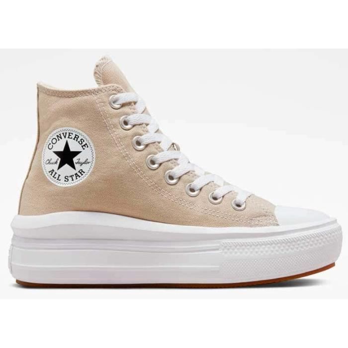 Baskets - CONVERSE - Chuck Taylor All Star Move - Beige - Mixte ...
