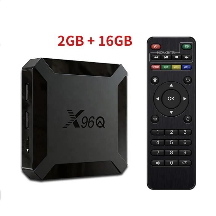 Boîtier Smart TV X96Q Android 10 Allwinner H313,2.4G,Wifi,3D,Google ...
