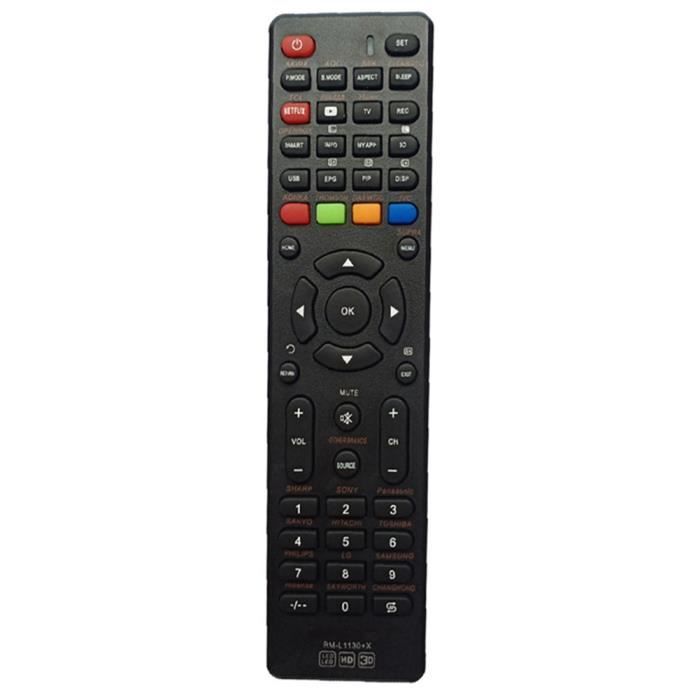Rm L1130 X Tv Télécommande Universelle Pour Akira Aoc Bbk Elenbreg