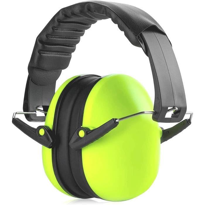 MEDca Casque Antibruit Vert Citron - Protection Sécurité Auditive ...