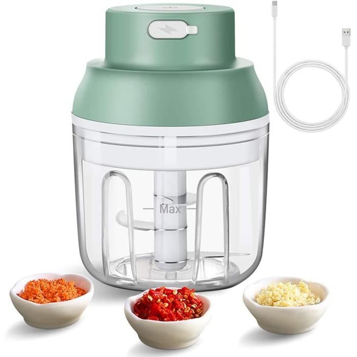 Mini Hachoir Électrique 250 Ml Ail Presse-Purée Portable Hachoir À ...
