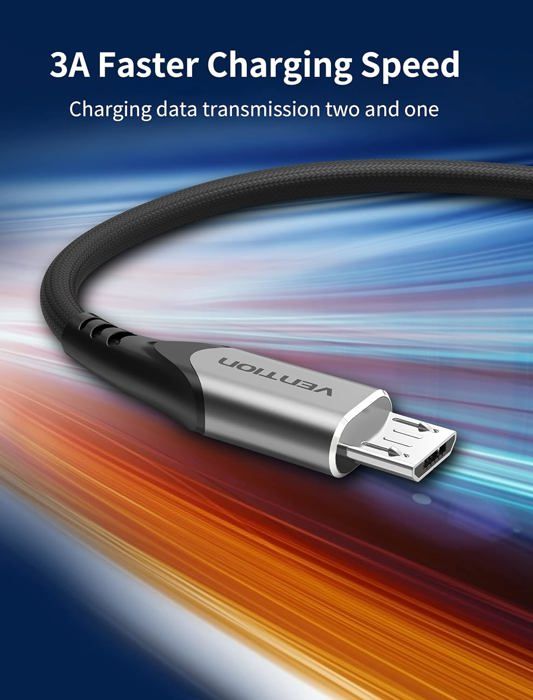Cable Chargeur Pour Sony Manette Ps4, 3M Câble Micro Usb 3A Nylon ...