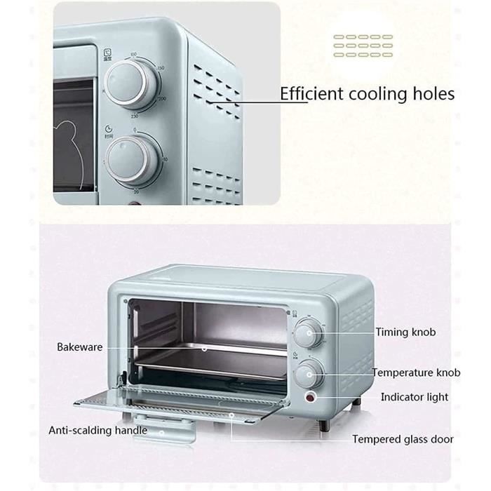 Four Électrique De Table 11L Mini Four Grille-Pain Électrique Cuisson Gâteau Pain ...
