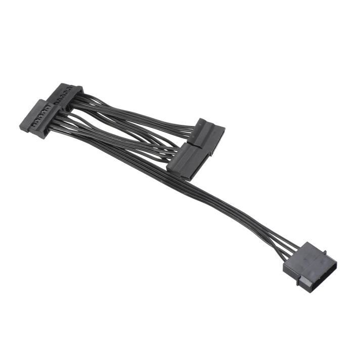 Câble Adaptateur Répartiteur D'Alimentation Mâle Ide 4 Broches Vers 4 X ...