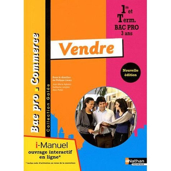 Vendre 1re et Terminale Bac Pro Commerce - Cdiscount Librairie