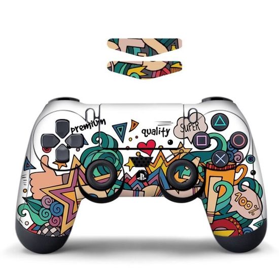 Autocollant de protection pour manette PS4, pour Playstation 4 Pro Slim ...