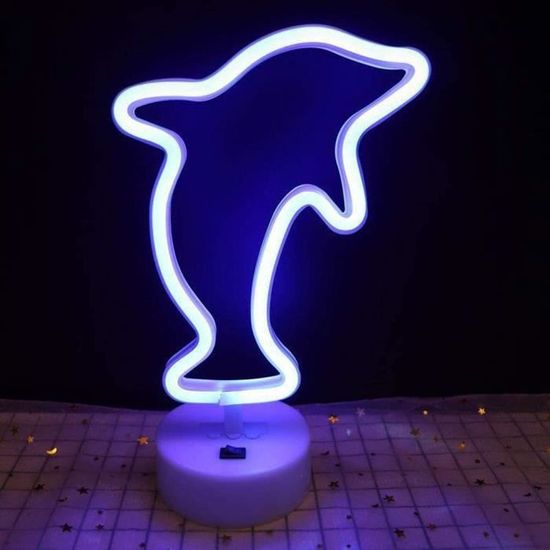 Illusion Lumière De Nuit Led 3D Illusion 3D Lampe 3D Dolphin Night ...