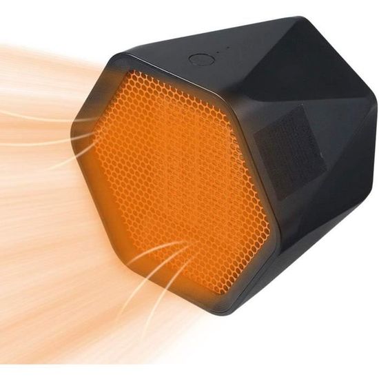 Chauffage Électrique Portable, 1000W Mini Radiateur Soufflant Céramique ...