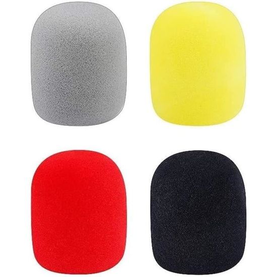 4 Pièces Housse De Microphone, Mousse Micro Anti Bruit, Mousse Pour ...