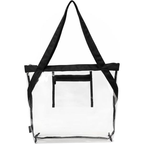 Sac Transparent, Sac Plastique Transparent Grand Sac Fourre-Tout Femme ...