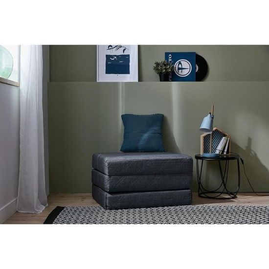 Chauffeuse-Matelas D’Appoint De Luxe Gris[J1459] - Cdiscount Maison