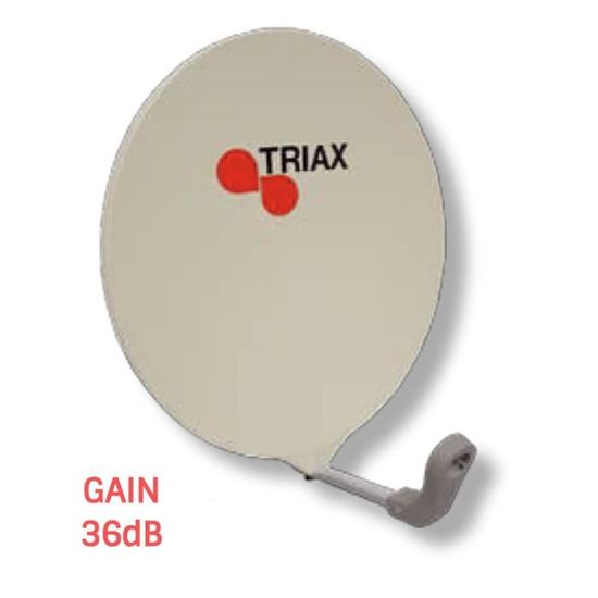 PARABOLE FIBRE TRIAX DAP 610 60CM CRÈME GAIN 36dB - Cdiscount TV Son Photo