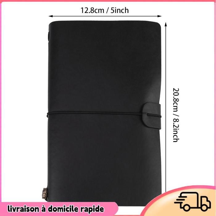 Dilwe Carnet de voyage Note de voyage en cuir PU classique Journal ...