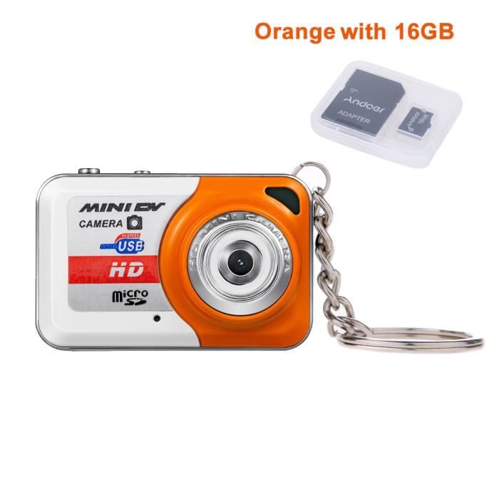 Orange avec 16 Go-X6 Portable Ultra Mini Haute Définition Numérique ...
