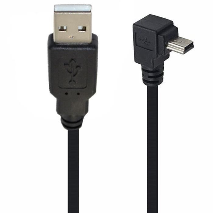 M-F-Câble plat Micro USB 2.0, connecteur mâle vers Micro USB 2.0 ...