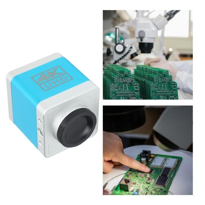 Caméra de microscope numérique 4K 1080P AKOZON - Double sortie vidéo ...