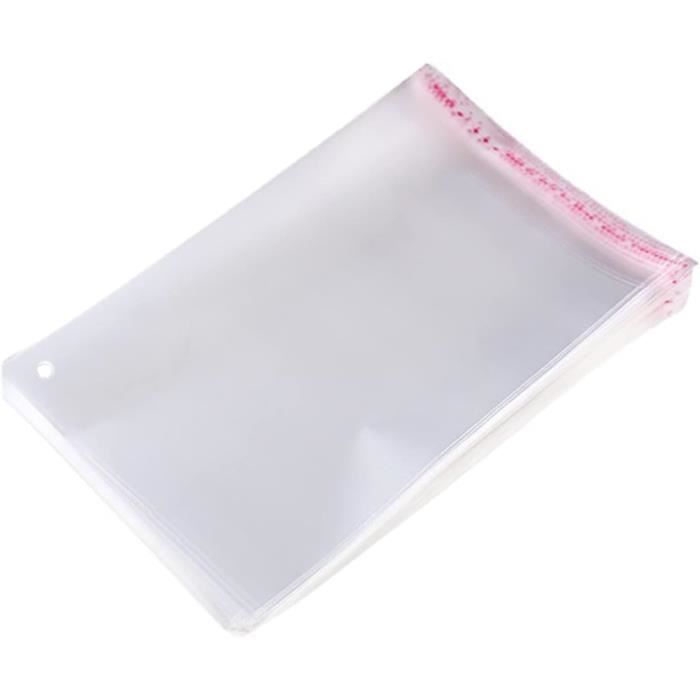 Sachet Plastique Transparent,Sac Cellophane Transparent,200 Pièces ...