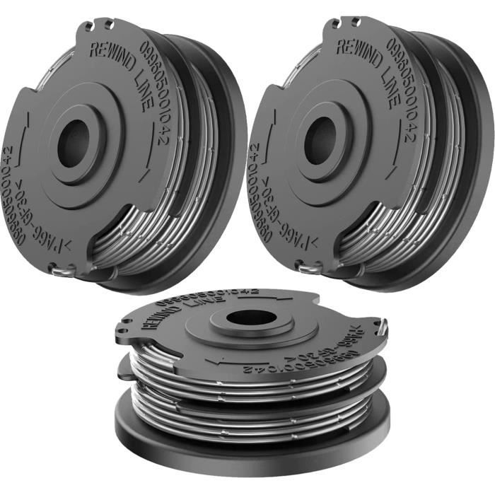 Bobine Rechange pour Coupe Bordure,Lot de 3 bobines de Fil de Rechange en Nylon pour ...