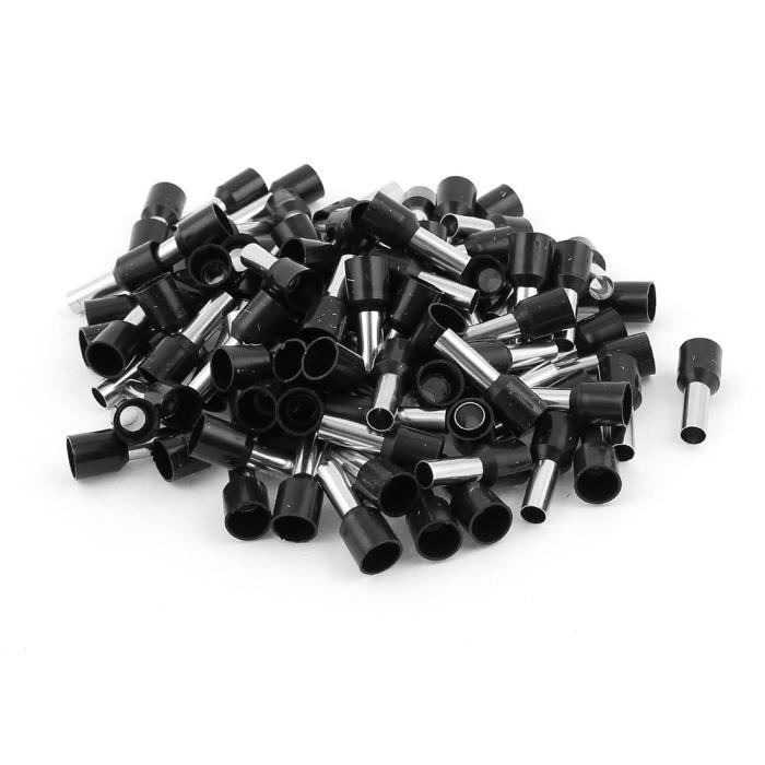 100pcs 10mm² Embout de Câble Embout de Câblage Cosse à Sertir électrique Fil Sertissage Borne ...